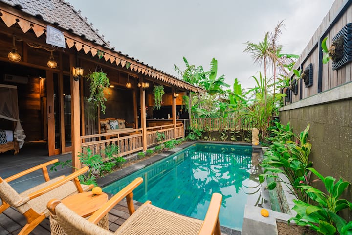 New 1 Bedroom Wooden Style Warm In Ubud - Ubud