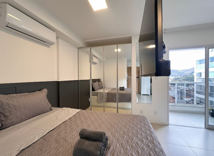 Studio Com Conforto E Garagem Inclusa No Centro - Juiz de Fora