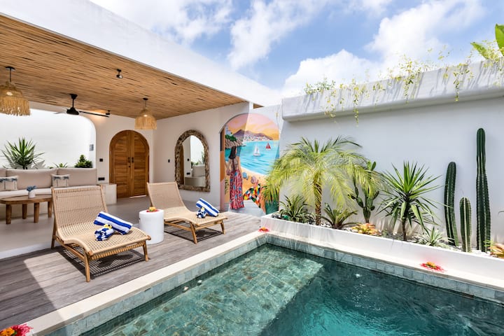 New Seminyak1b Coastal-inspired Boho Retreat Villa - Seminyak