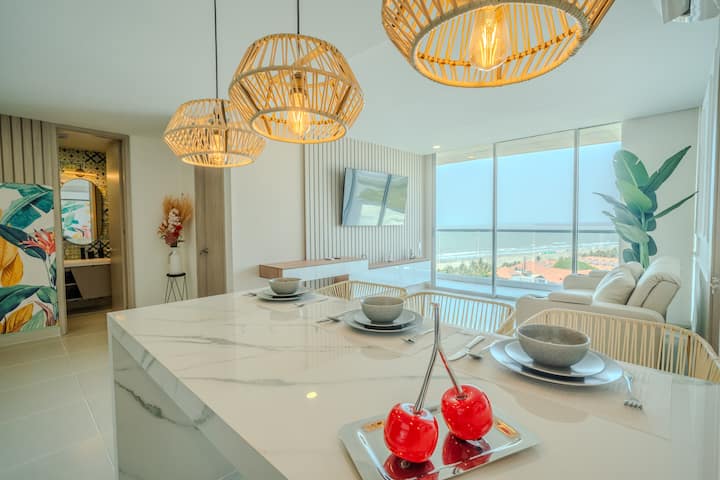 Apartamento Vista Al Mar Y Ciénaga, La Boquilla - Cartagena