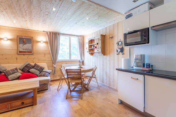 Centre Station Appt 2/4 Couchages Pied Des Pistes - Saint-François-Longchamp