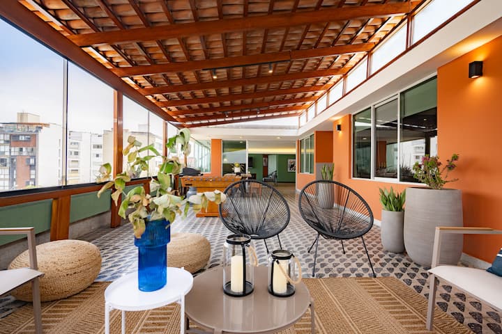 5 Bdr | 13 Pax | 260 M2 | Terraza & Bbq | Miraflrs - Peru