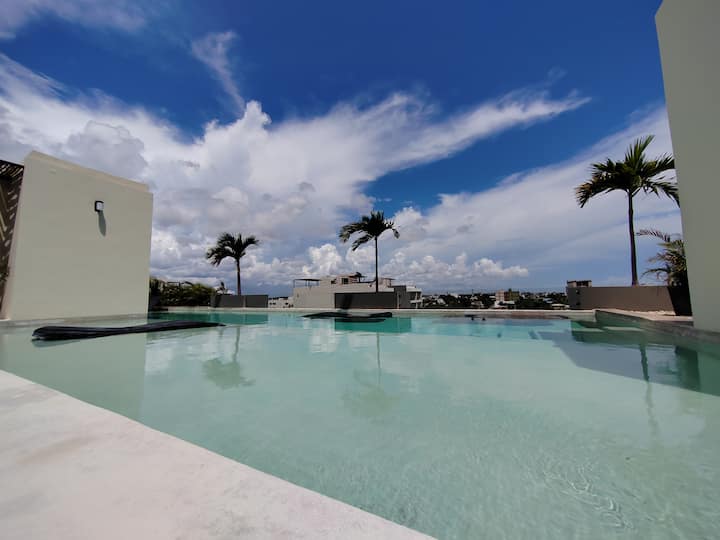 Cozy & Cute Apartment 1br. In Downtown Area/pool - Playa del Carmen