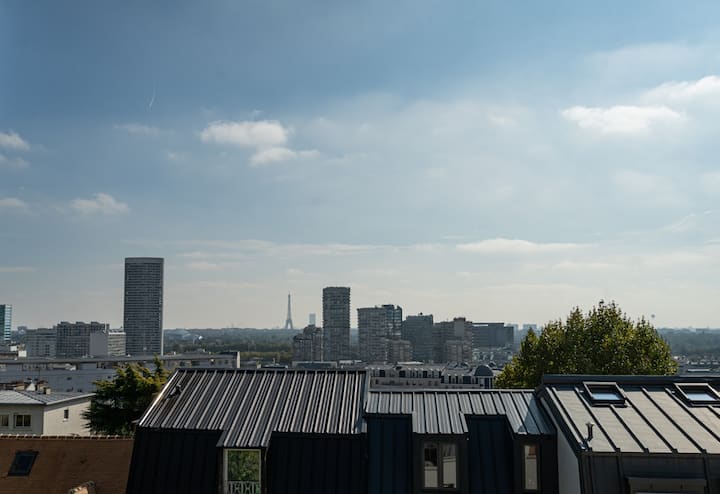 Grand 2 Pièces Avec Vue Sur La Tour Eiffel - ibis Styles Puteaux Paris La Defense