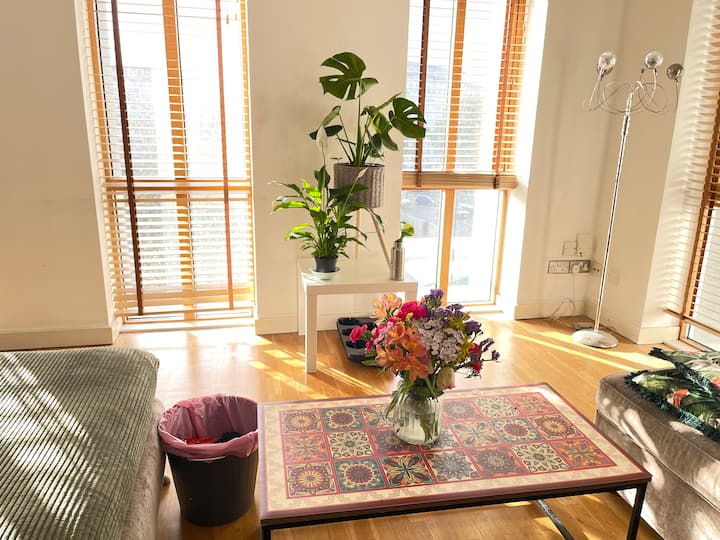 双人房 | 市中心带停车位和独立浴室的热带风情双人房 - Bristol