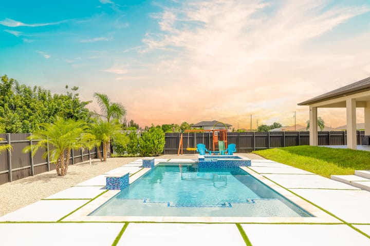 Lehigh Eden | 6ppl |Pool & Jacuzzi | Games | Bbq - Lehigh Acres, FL