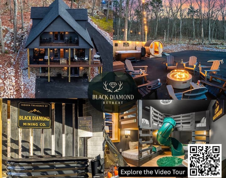 Blackdiamond | 7brluxurycabin | Slide+hottub+sauna - Massanutten, VA