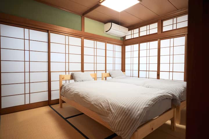 【ツイン和室】個室に泊まれるゲストルーム 観光地アクセス良好 - Hiroshima
