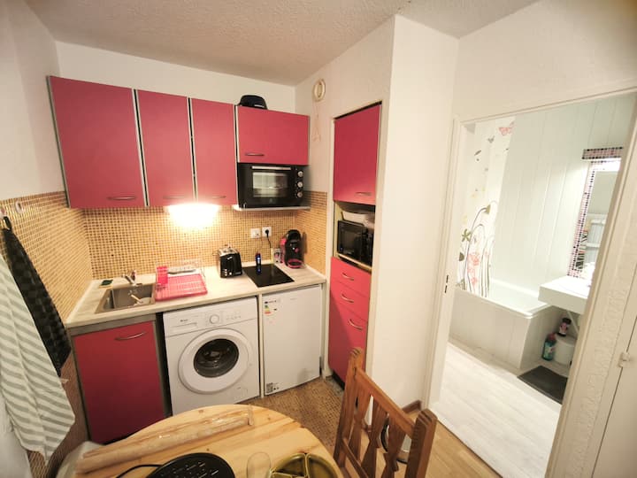 Appart 23m² Au Pied Des Pistes, Chambre Séparée - La Foux d'Allos