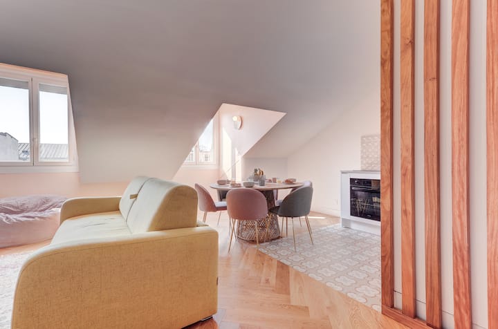 Splendide Appartement Mansardé - 6 Pers Clim, Wifi - 