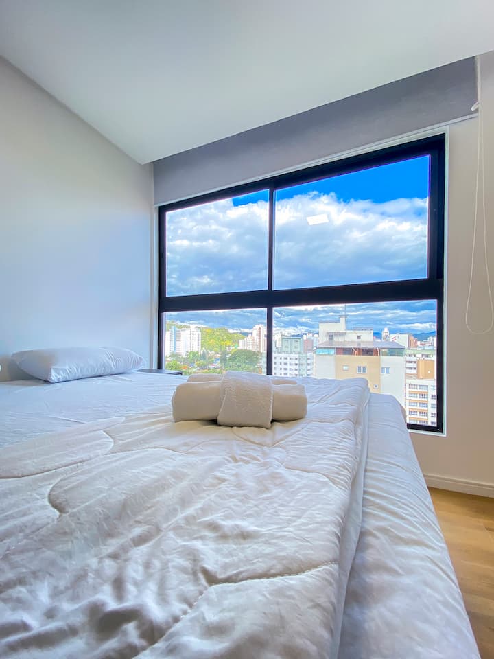 Oktober A 10min Loft Moderno 2p Vaga Pet Ac Piscin - Blumenau