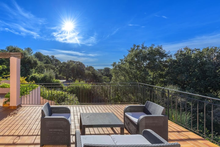 Villa 160m² Vue Mer & Estérel - 5 Ch-calme Absolu - Cap Estérel