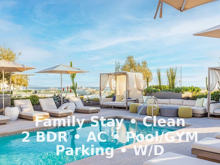 Family Stay • Clean 2 Bdr Ac Pool/gym Parking W/d - Sorrento Beach, Santa Monica