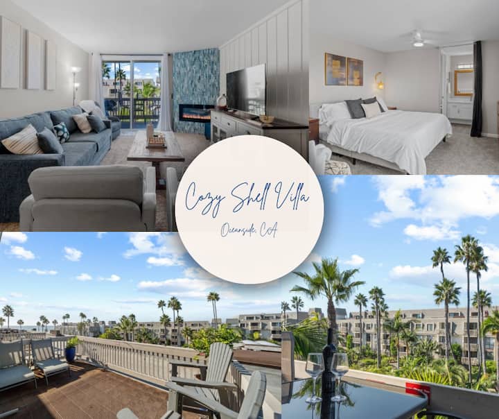 Top-floor Beachfront Villa • Balcony & Views • 2/2 - Oceanside, Californie