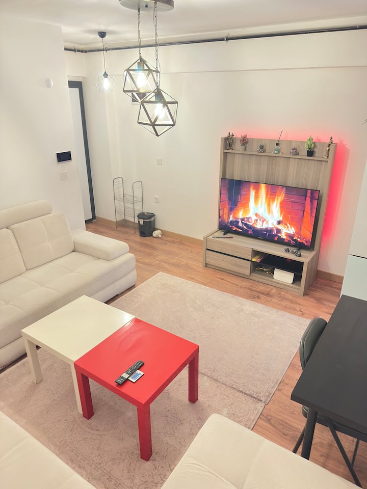 Ferah 1+1 | Konforlu Salon + Büyük Tv - Gölyazı