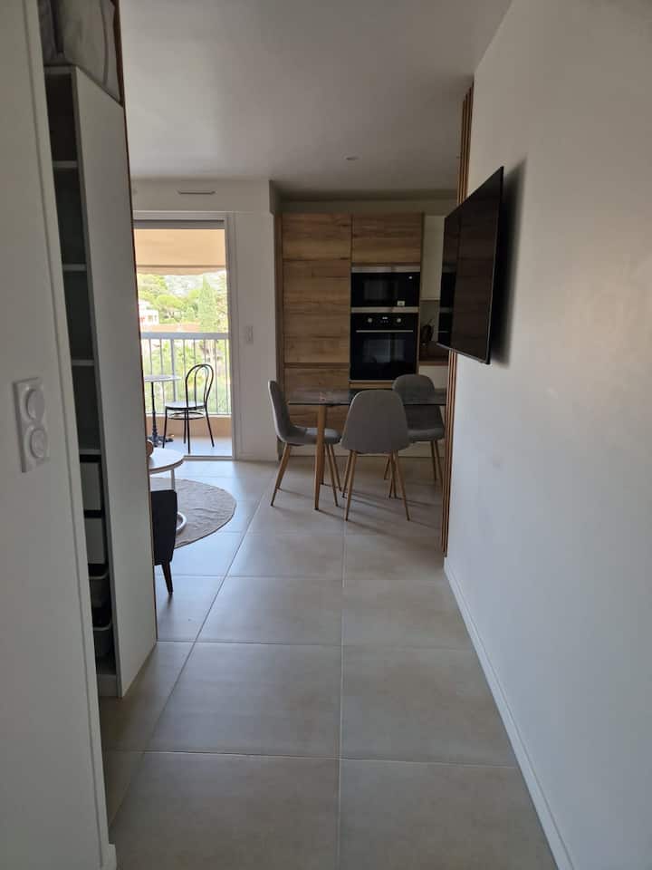 Grand Studio Avec Balcon à 10 Mn De Cannes - Le Cannet
