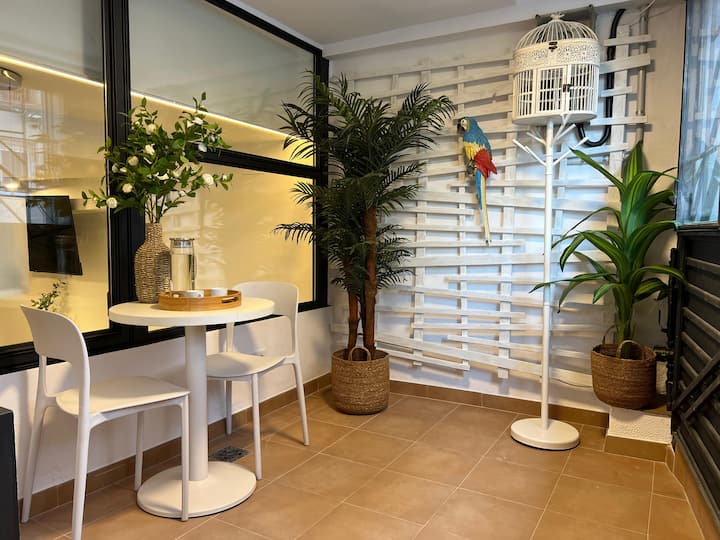 Loft Studio With Patio. - Terrassa