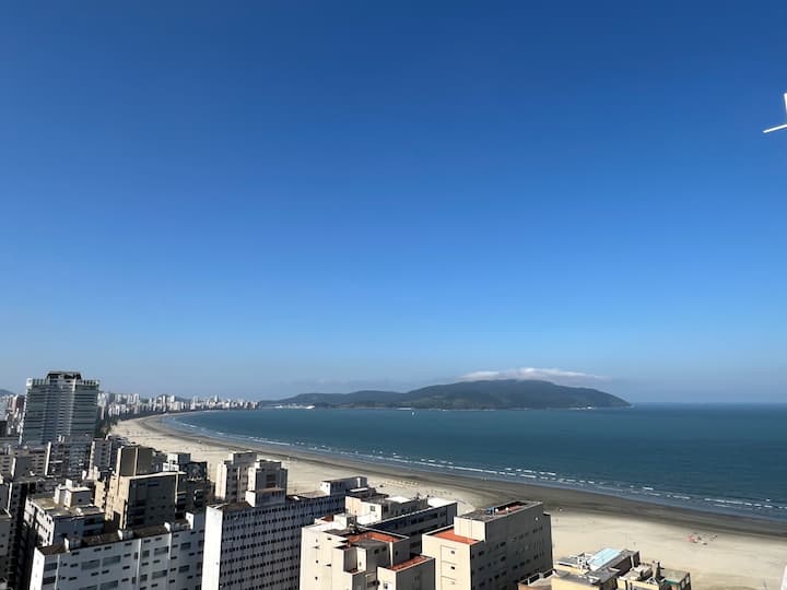 Seu Flat Na Praia C/ Ac, Piscina, Sauna E Academia - Santos