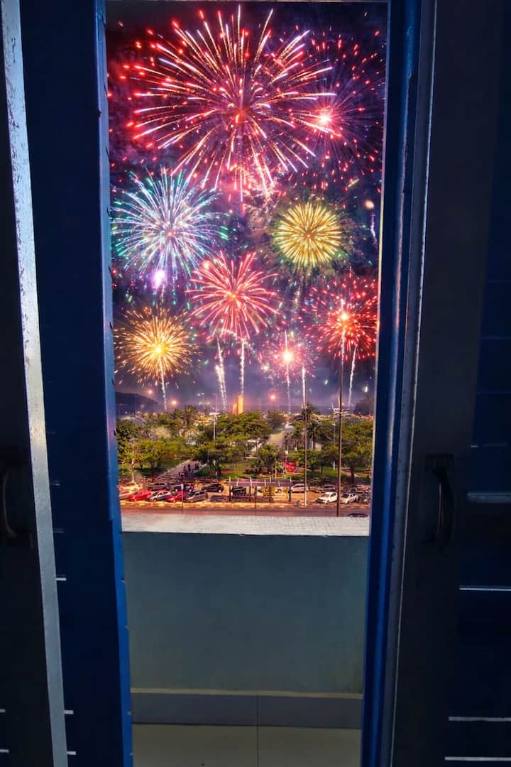 Apartamento Com Varanda Em Frente A Praia - Santos, Brasil