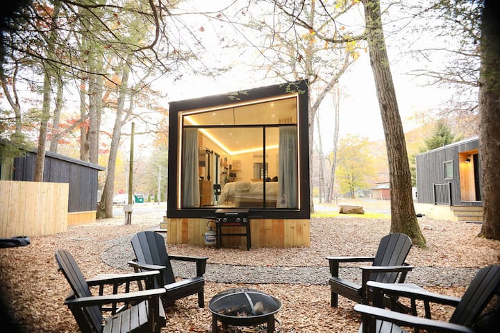 Creek Side Tiny Home With Shared Hot Tub #4 - Weiser State Forest, Pine Grove