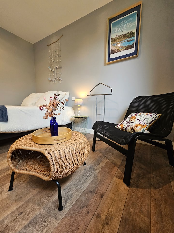 Charmant Studio Indépendant Proche Gare - Angers - Beaucouzé