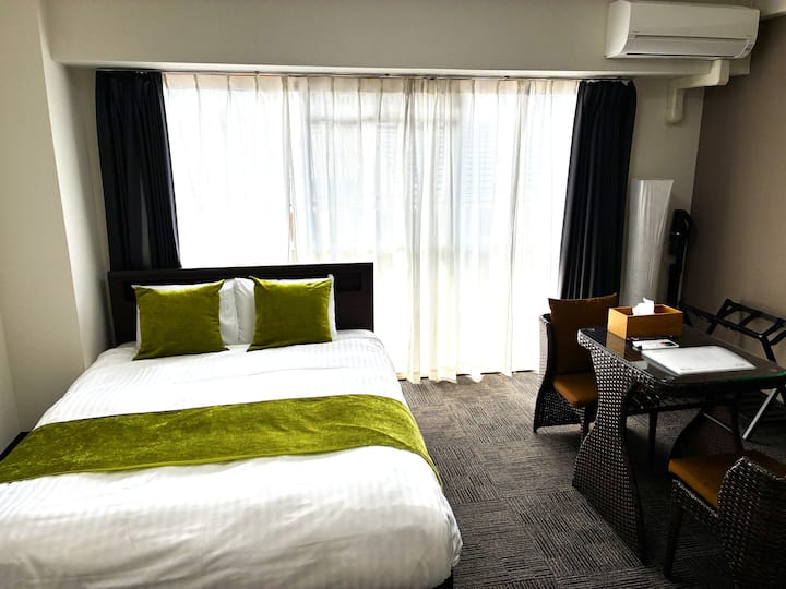 【K4】岡山市内中心部　路面電車駅より徒歩５分。クィーンベッドでゆったりステイ。無料駐車場付き - Okayama, Japan