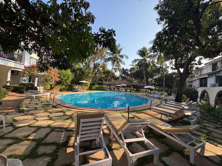 Elegant 3bhk Villa Stay In Heart Of Arpora - Goa
