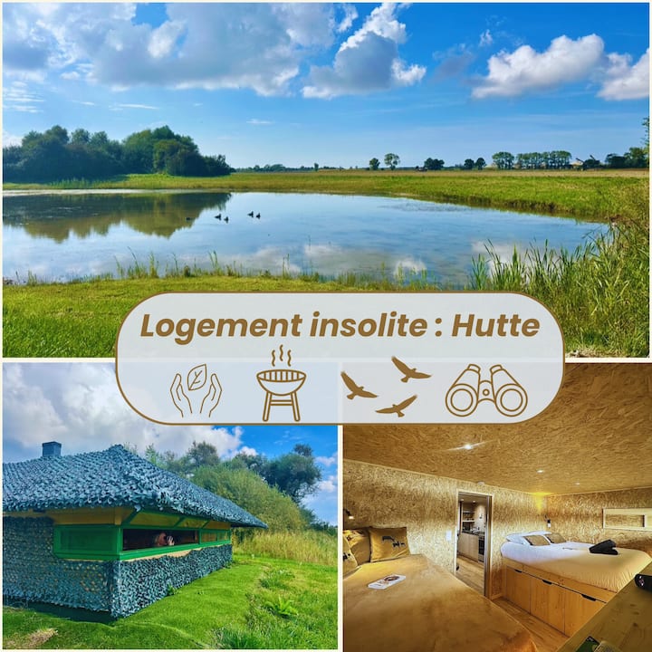 Hutte Insolite Au Bord De L’étang-5 Min Du Crotoy - Le Crotoy