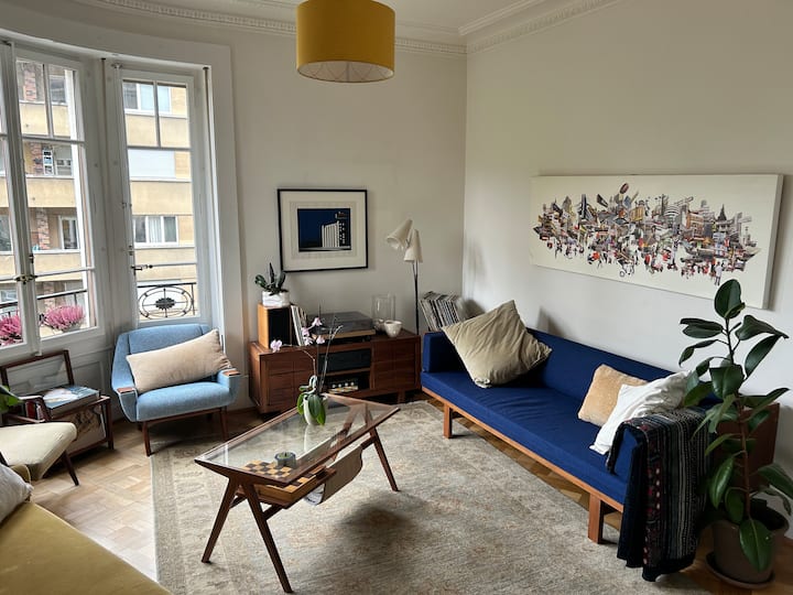 Bright, Charming Flat By A Park In Central Geneva - Genf