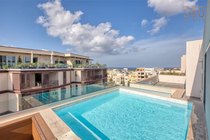 Penthouse Paradise In Mellieħa With Private Pool! - Malte