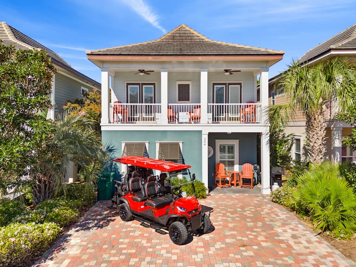 Beach Retreat, Golf Cart, Pool, Hot Tub, Sleeps 12 - Destin, FL