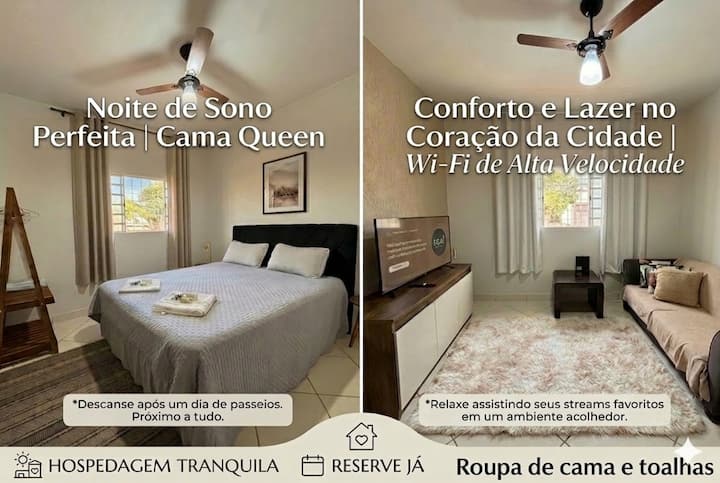 Casa Tranquila E Privativa Com Garagem E 2 Quartos - Uberaba