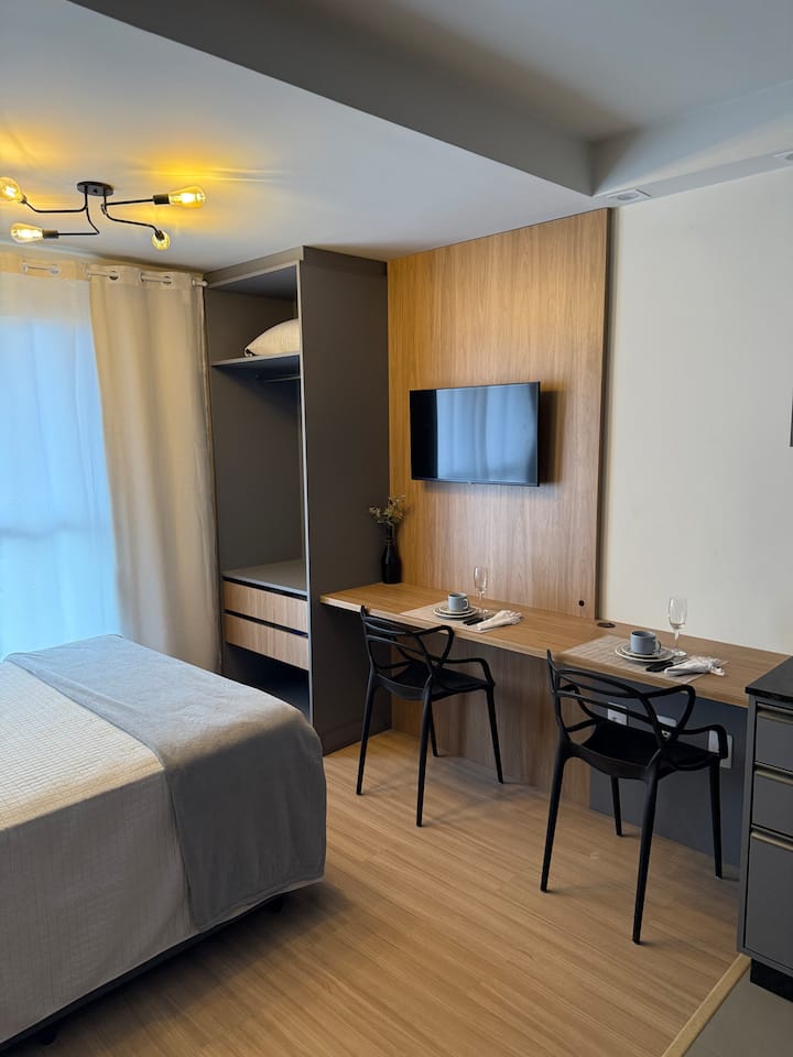 Studio Aconchegante, Moderno E Completo. - Ponta Grossa