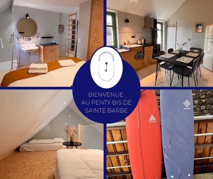 Appartement-sainte Barbe-4 Pers-plage-surf-vélos - Plouharnel