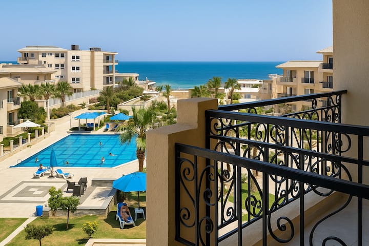 Selena Bay Elegant Apt Sea&pool View, Beach Access - Hurghada