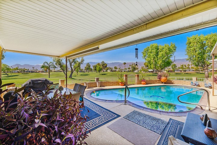 2br/2ba - Private Pool & Golf/mtn Views In 55+ - Palm Desert, CA