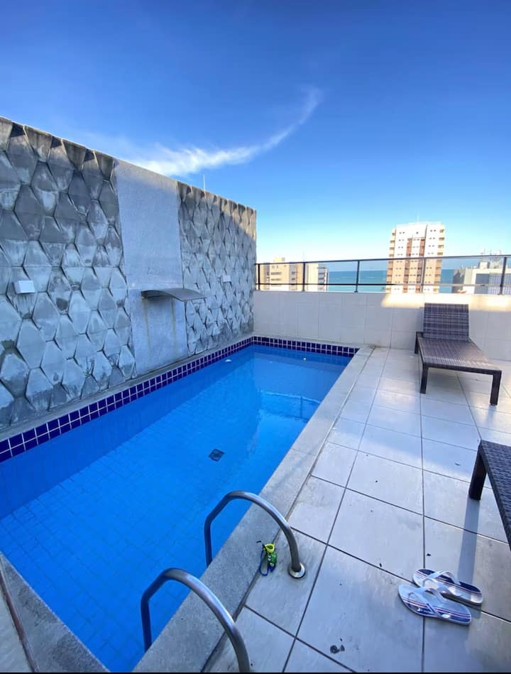 Blue Tower 300 Metros Da Praia Com Piscina - Maceió