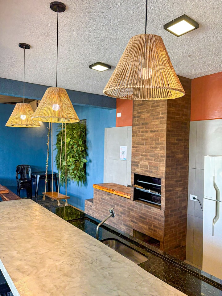 Refugio Nordestino, Piscina, áRea Gourmet, Quartos - Maringá