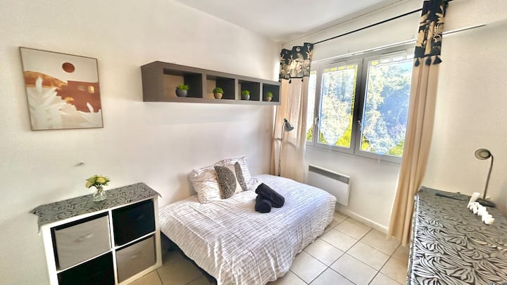 Studio Cosy Vue Imprenable Parc Floral Des Thermes - Aix-les-Bains