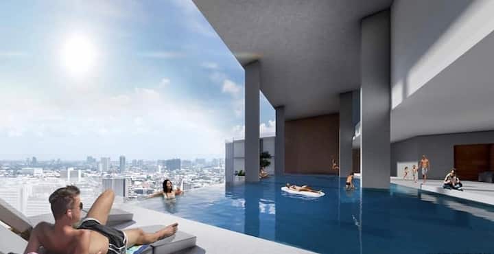 <M38>全新!促销!rama 9 酒店式公寓 Amazing View/near Rca - Bangkok