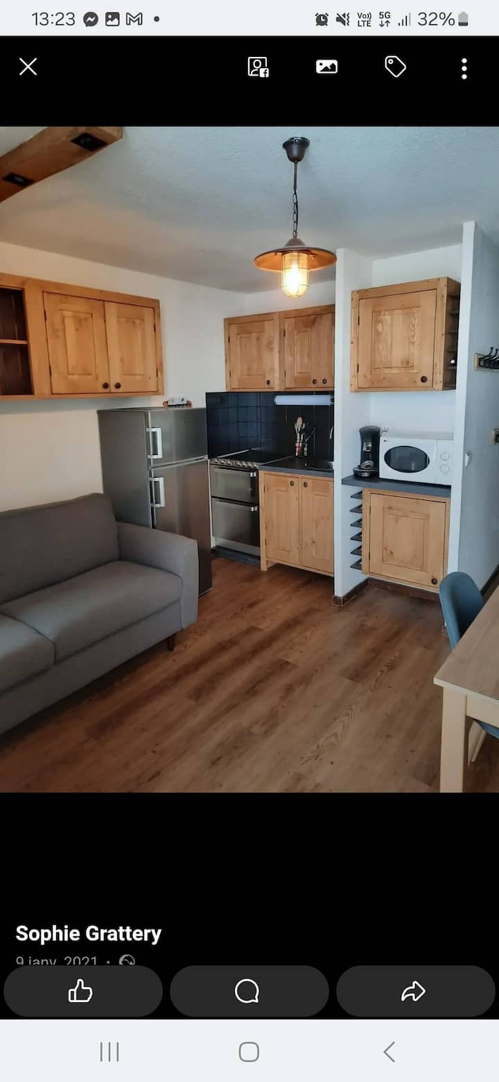 Studio Cosy Accès Direct Aux Pistes De Ski, Luge - Fontcouverte-la-Toussuire