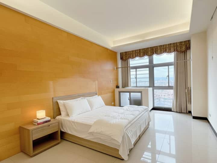 Mrt板橋江子翠捷運站 |寧靜舒適的時尚雅居| 廚房、洗脫烘衣機 | 雙衛浴景觀宅 - 루저우 구