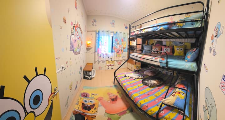 Temático Stich, Minios, Bob Esponja - Jundiaí