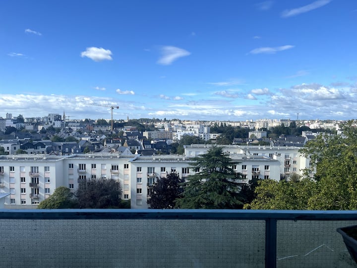 Grand T2 Au 6e éTage, Vue Dégagée Sur Rennes - ibis budget Rennes Route de Lorient