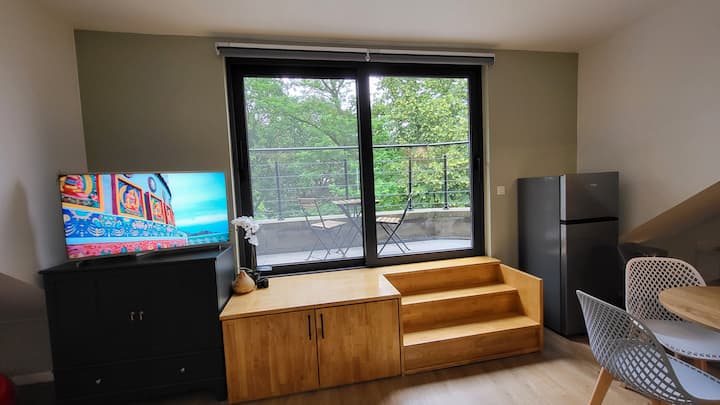Charmant Appartement Avec Vue Sur Parc Privé - Uccle
