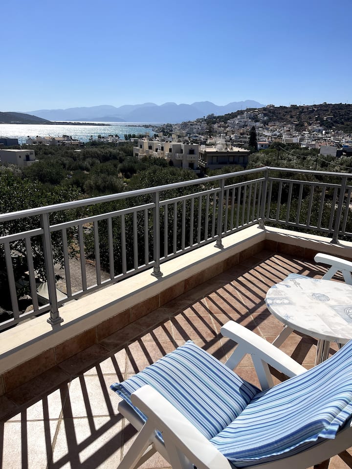 Bright "Athina"apartment With Balcony & Sea View - Elounda