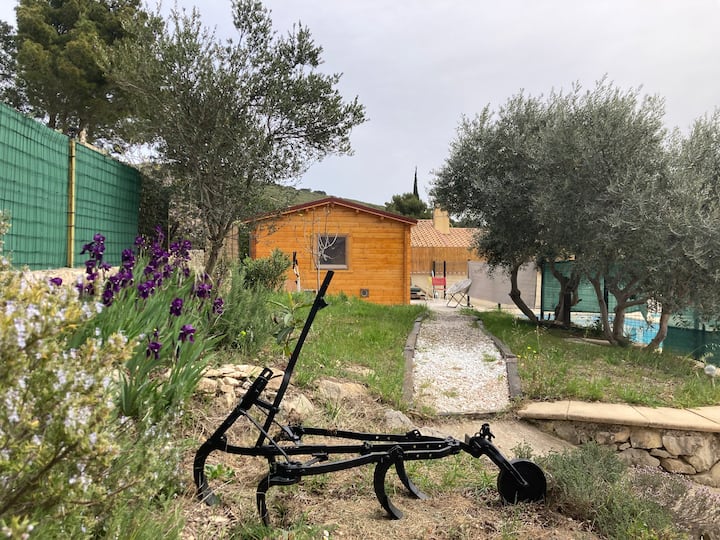 Chalet 18m ; Jolie Vue Dans Un Jardin Calme - Velaux