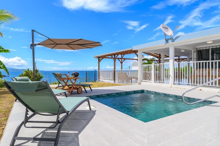 Villa L'echo Des Vagues Avec Piscine Et Vue Mer - Martinique