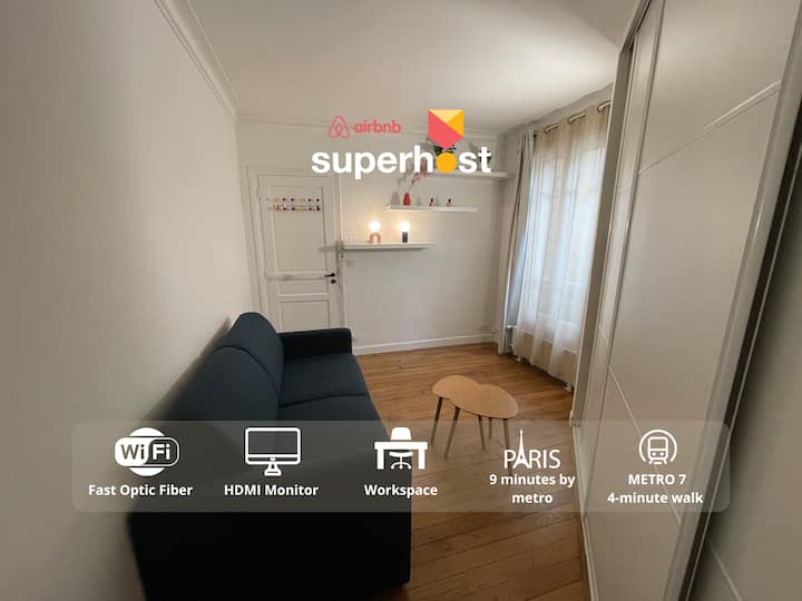 Chambre Aux Portes De Paris (Métro à 4 Minutes) - Aubervilliers