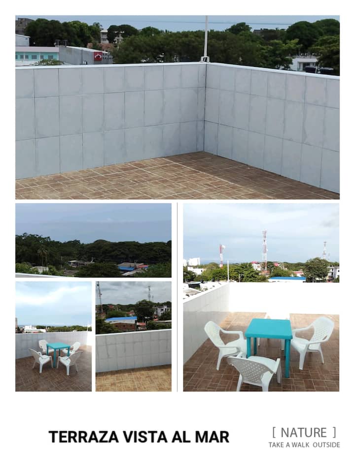 Apartamento Coveñas Con Vista Al Mar Y Terraza - Córdoba (Colombia)
